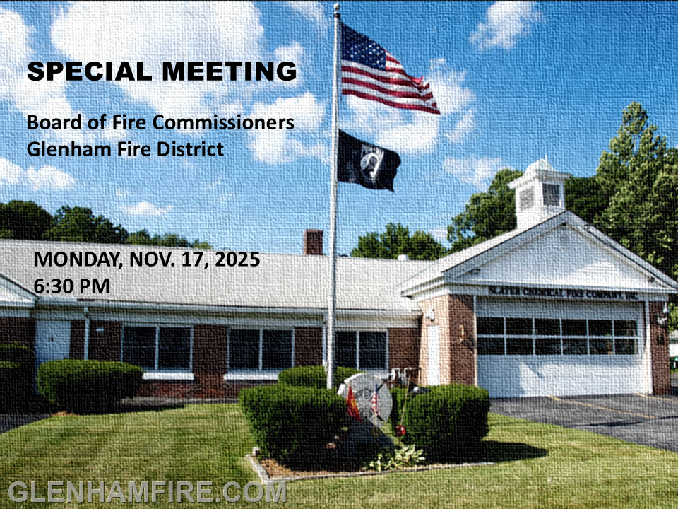 Special Meeting of the Board of Fire Commissioners: Mon., Nov. 17, 2025 ...